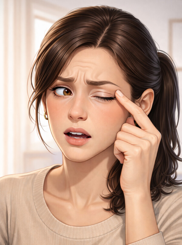 Really Huge, Intermittent Eyelid Twitches, Like Flapping » Scary Symptoms